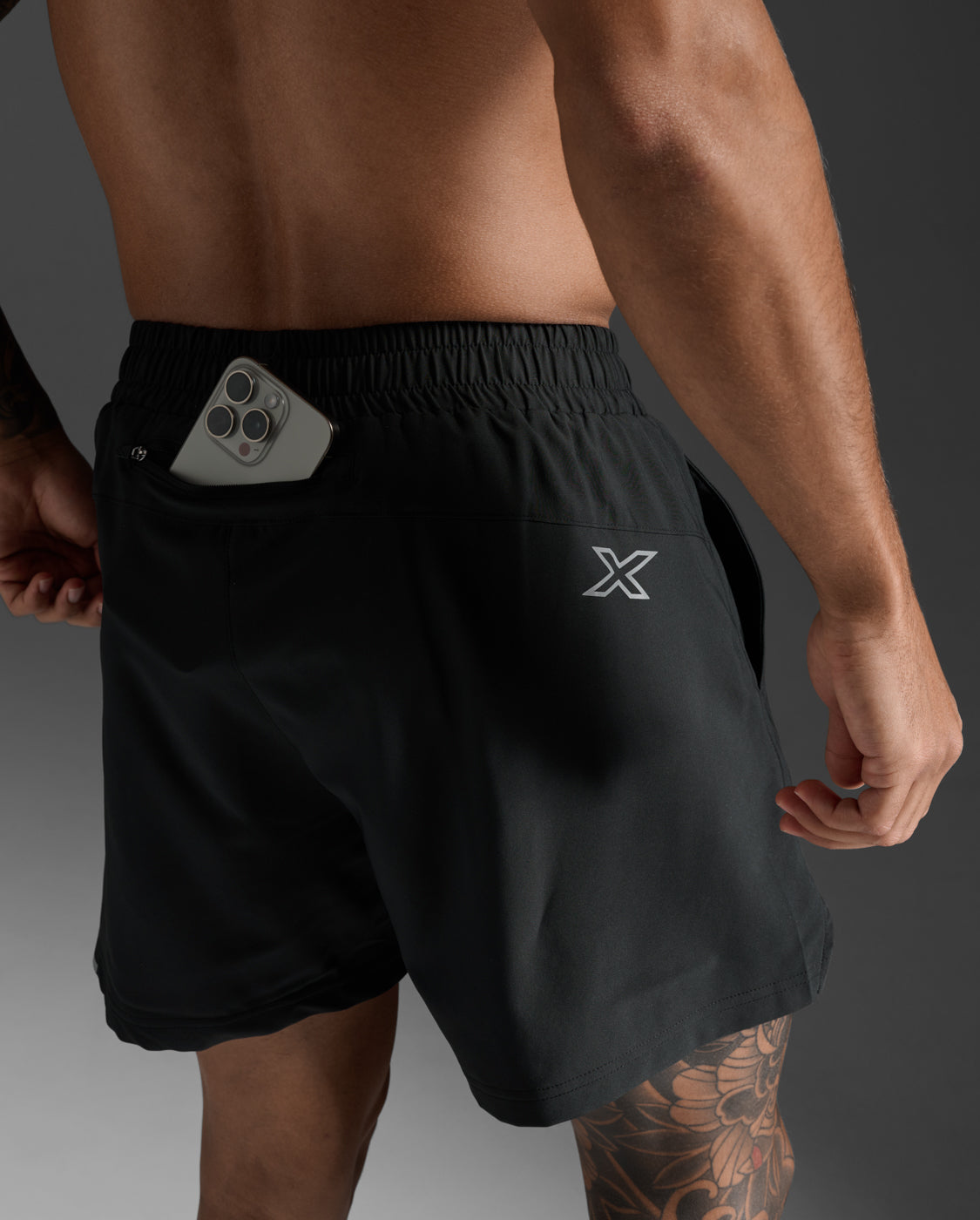 Grey Aero 5 Inch Shorts (Lined) | Workout and Running | 2XU